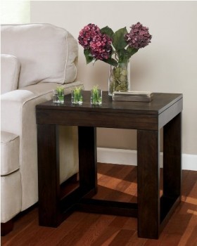 Ashley Furniture Watson Square End Table, Dark Brown | rustic-touch ...