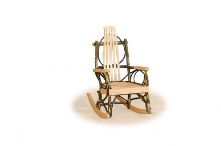 Rustic Hickory Child Rocker- ALL HICKORY – Amish Made | rustic-touch ...